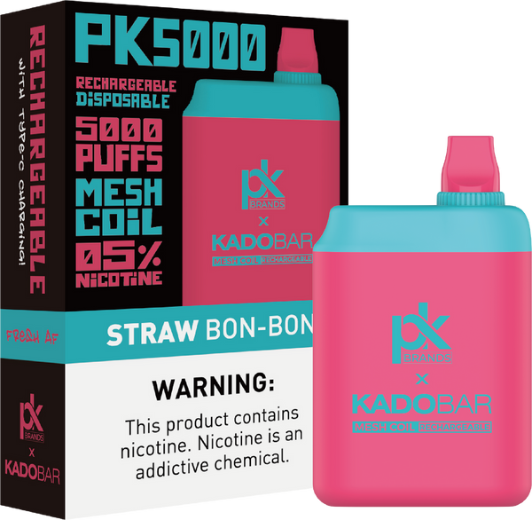 Kadobar PK5000 Straw Bon Bon 5% 5000 Puff - HABITS